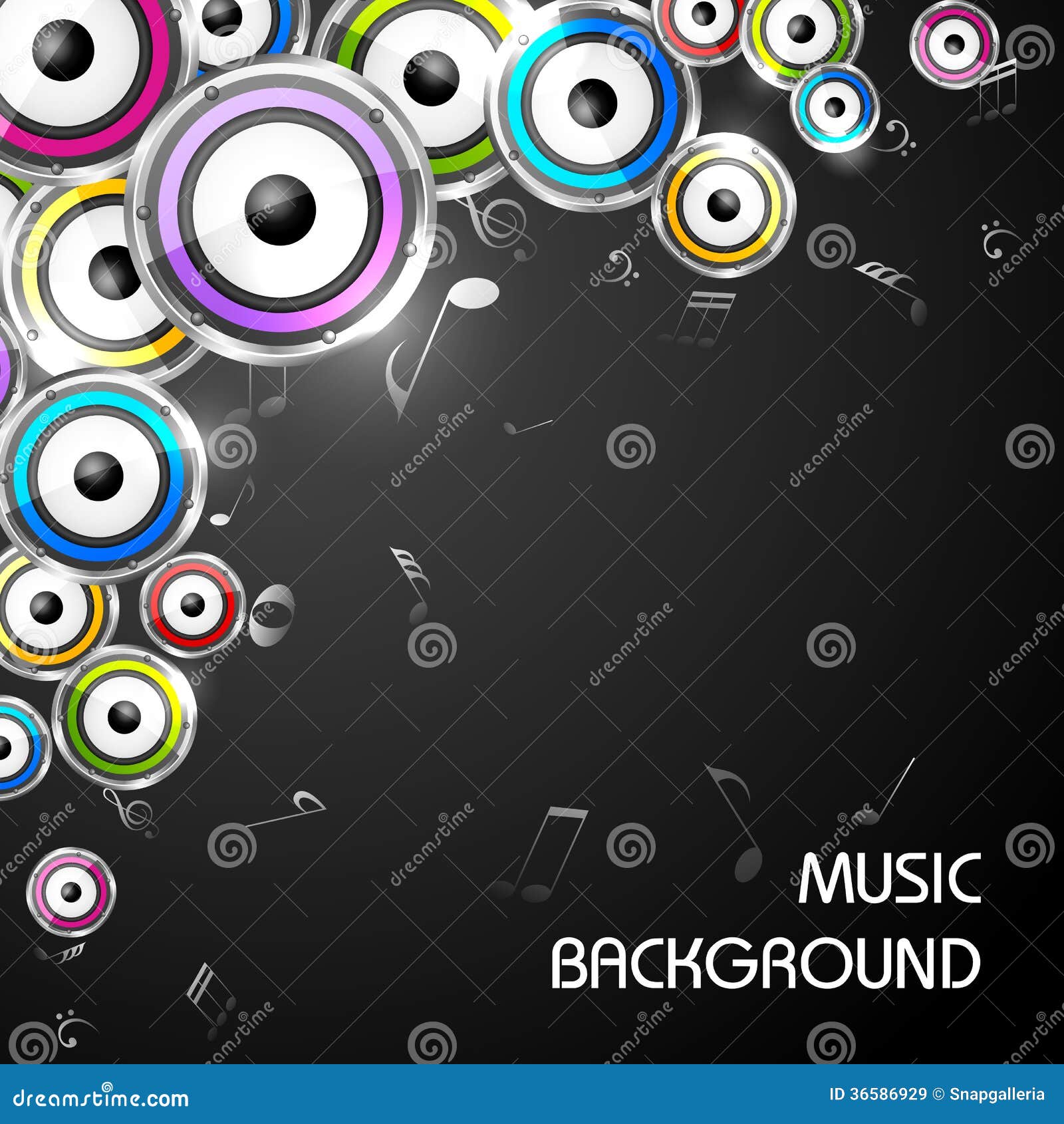 Abstract Music Background stock illustration. Illustration of element ...