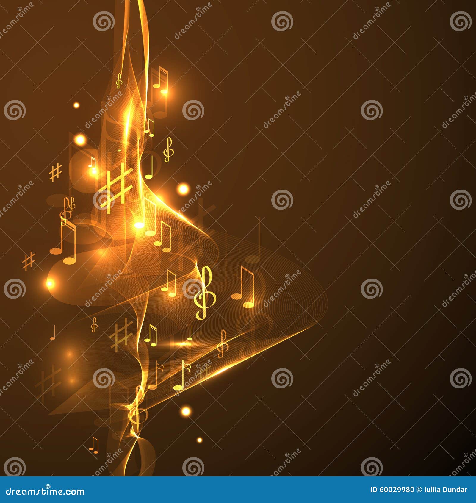 Abstract music background stock illustration. Illustration of digital ...