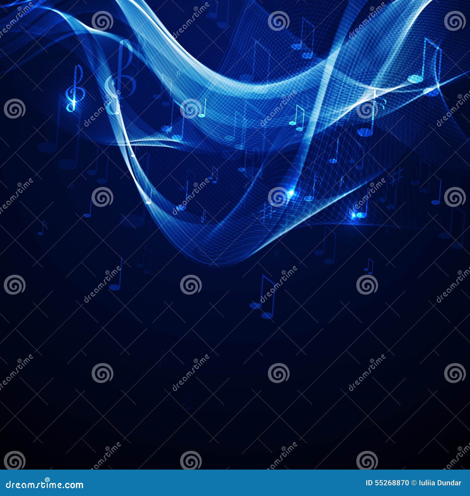 Abstract music background stock illustration. Illustration of melody ...
