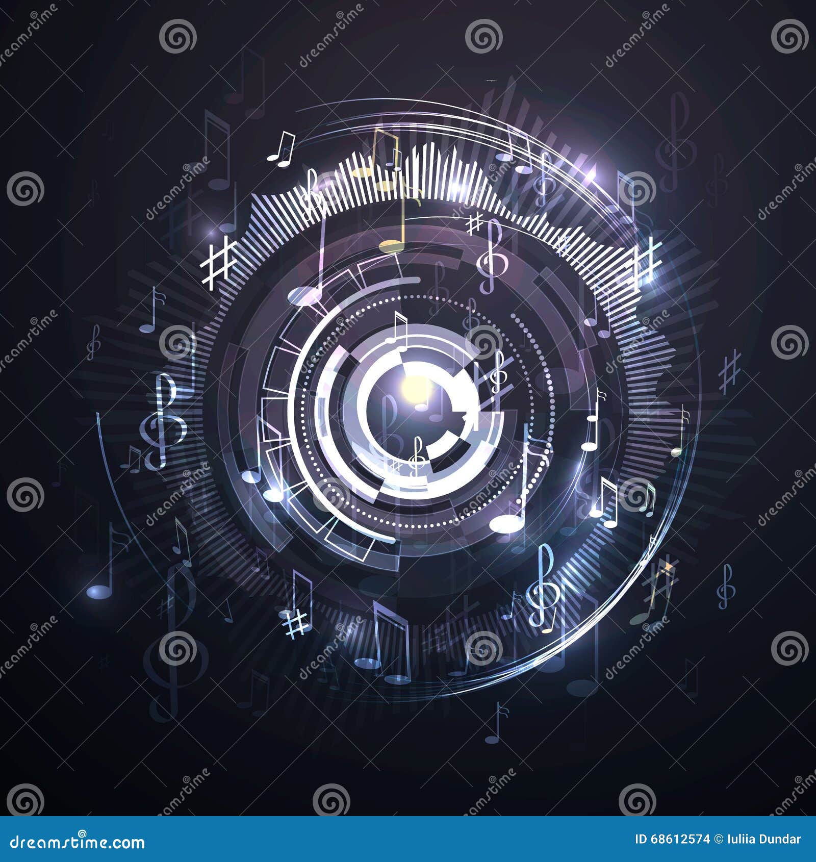Abstract music background stock illustration. Illustration of concert ...