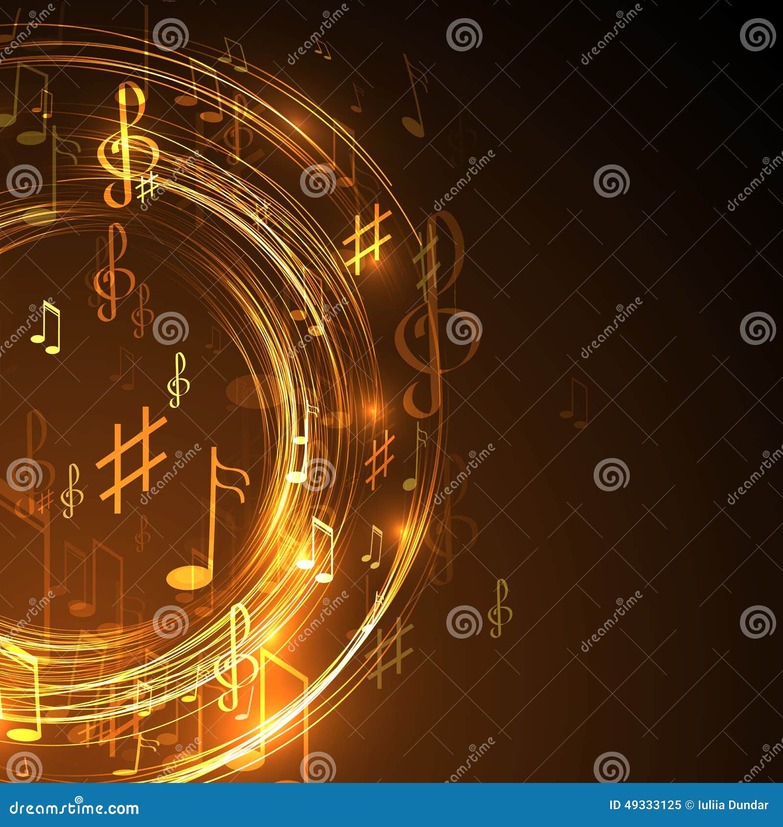 Abstract music background stock illustration. Illustration of ...