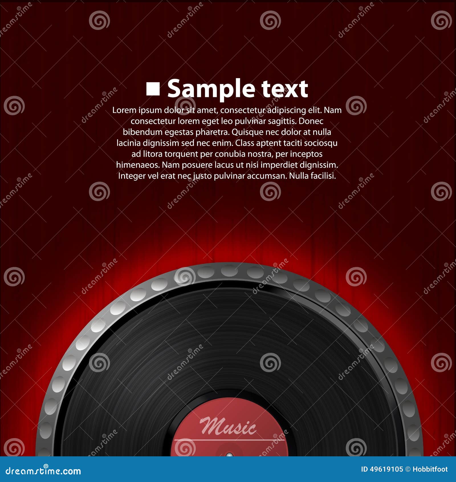 Abstract Music Background. Vinyl Disk Stock Vector - Illustration of ...