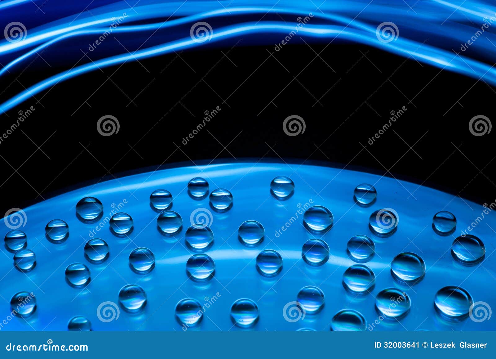 Abstract Music Background, Water Drops on CD/DVD Stock Image - Image of ...