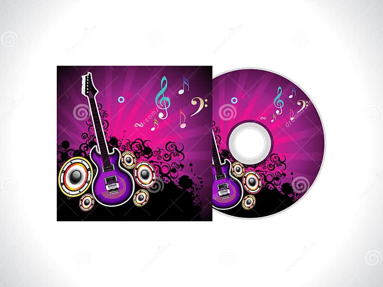 Abstract music cd template stock vector. Illustration of decoration ...