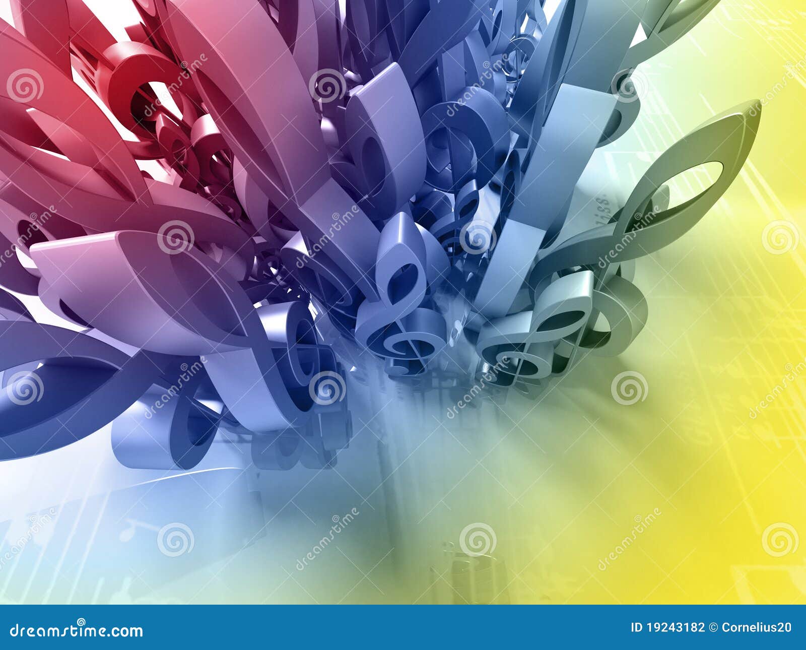 Abstract music concept stock illustration. Illustration of artistic ...