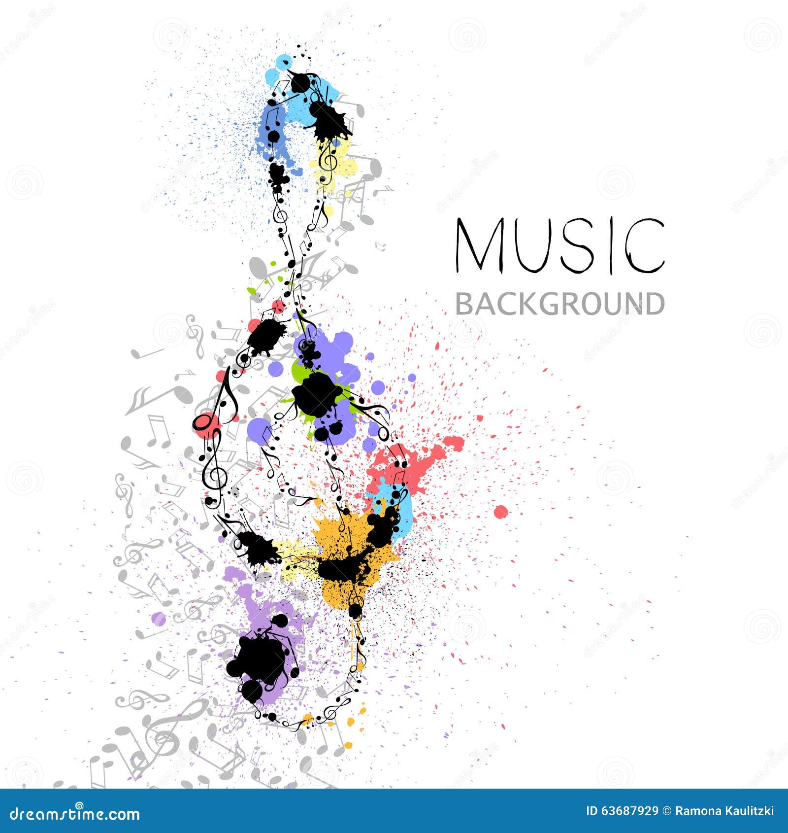 Abstract Music Design stock illustration. Illustration of digital ...