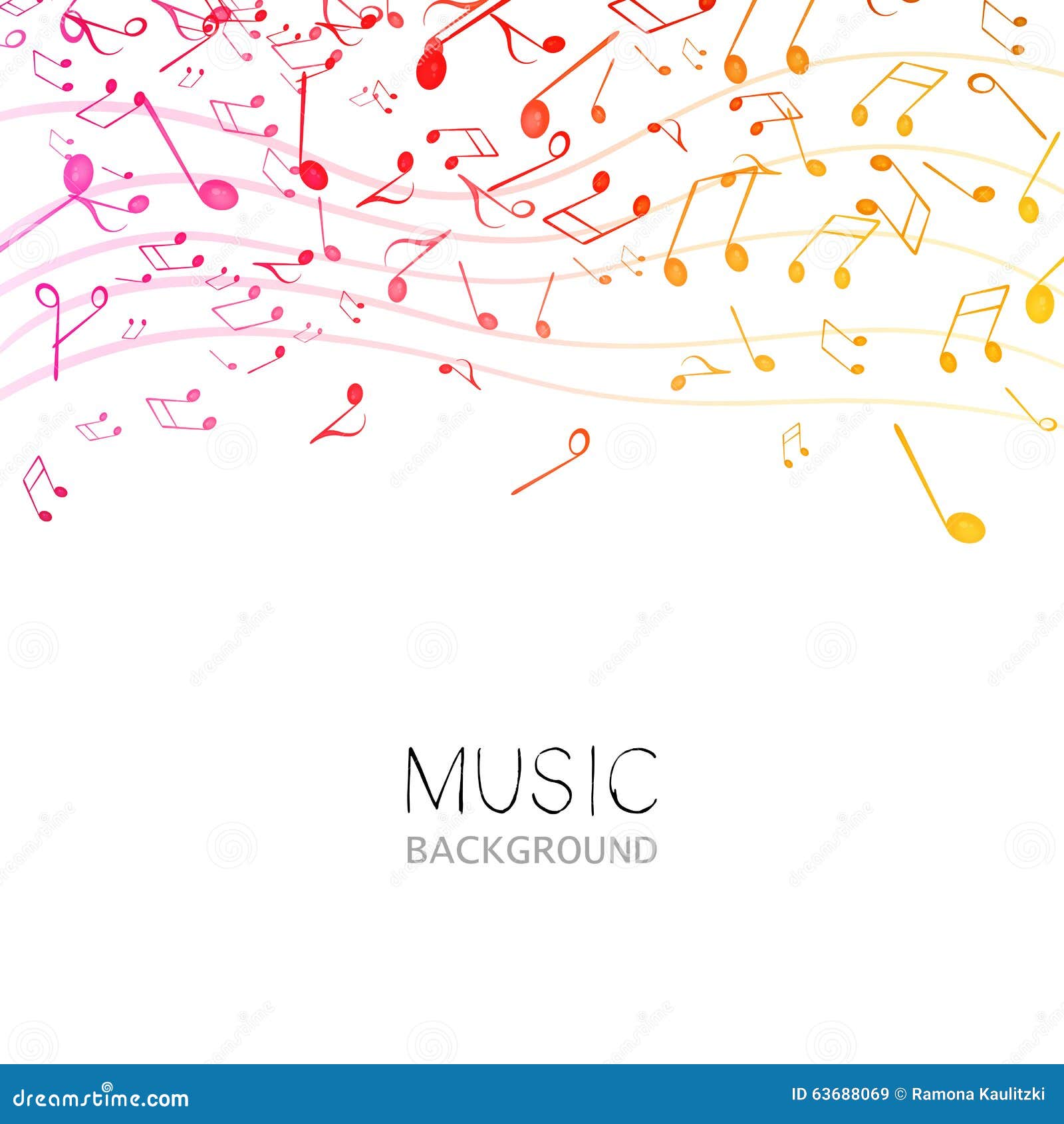 Abstract Music Design stock illustration. Illustration of notation ...