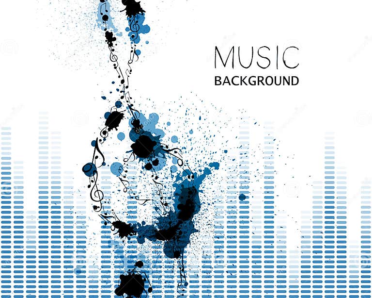 Abstract Music Design stock illustration. Illustration of classical ...