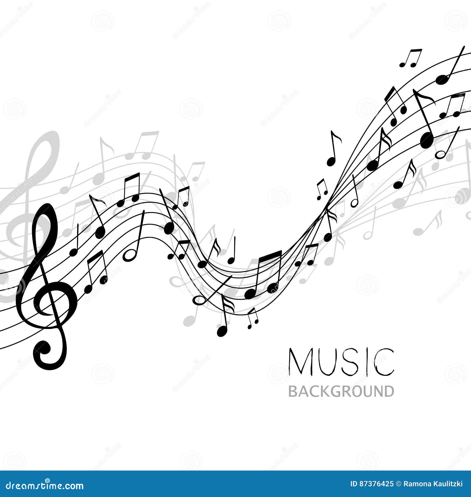 Abstract Music Design stock illustration. Illustration of melody - 87376425
