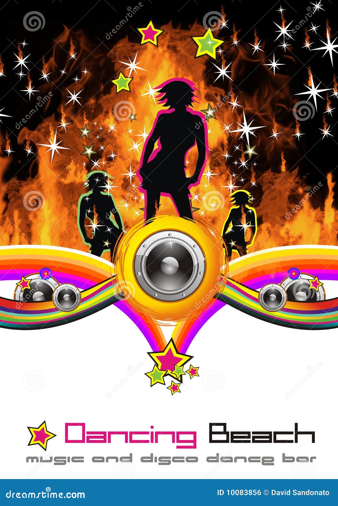 Abstract Music Flyer Background Stock Illustration - Illustration of ...