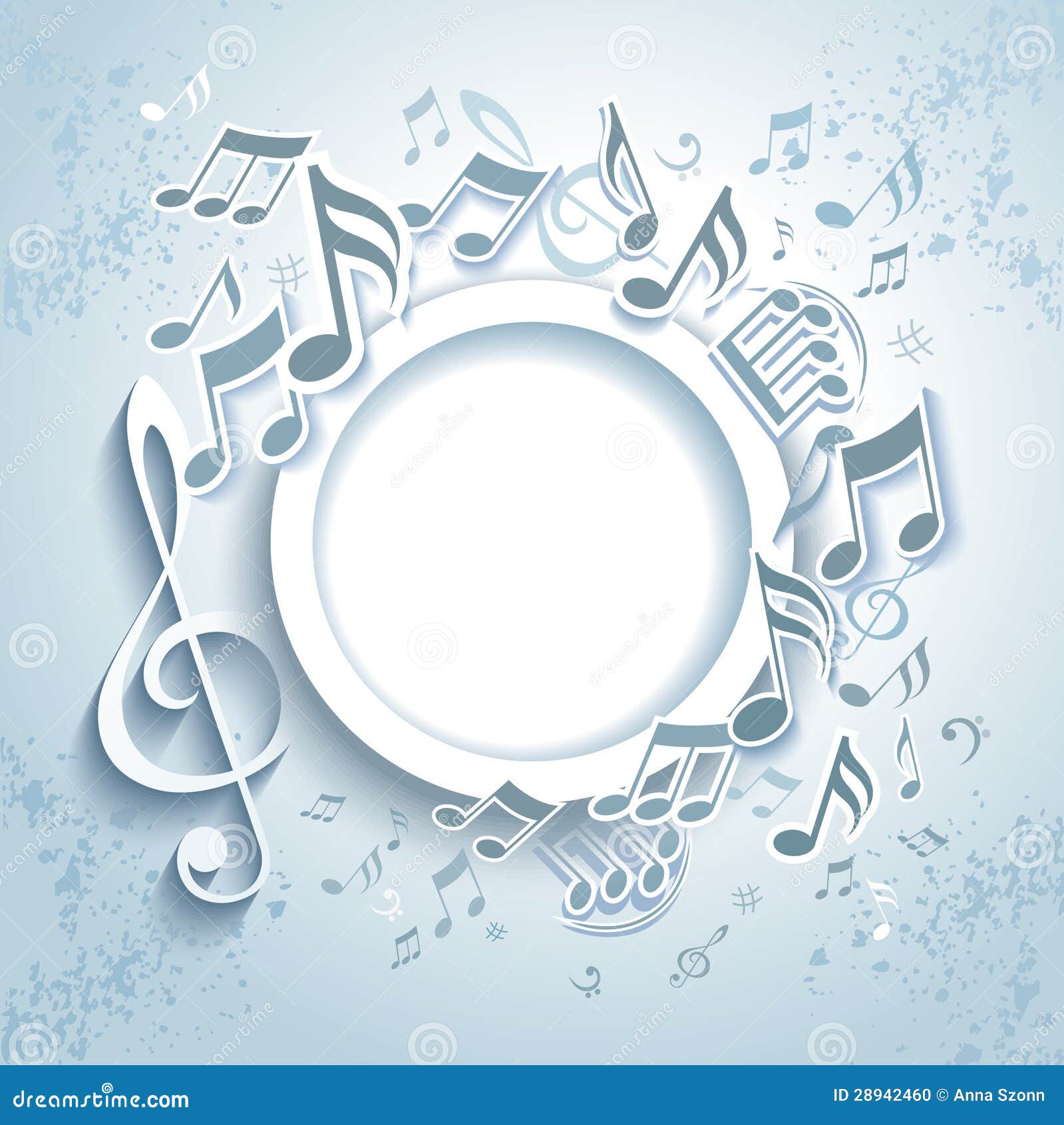 Abstract Music Frame. stock vector. Illustration of treble - 28942460