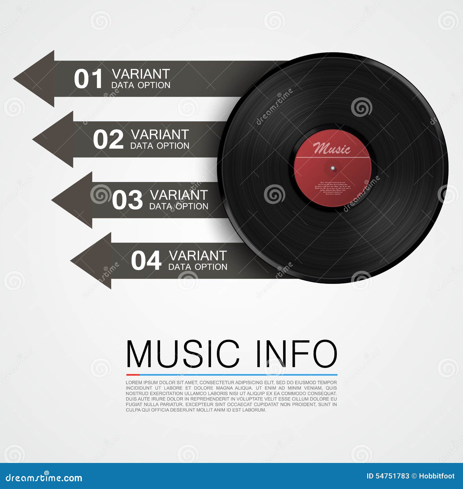 Abstract Music Info. Vinyl Disk Stock Vector - Illustration of classic ...