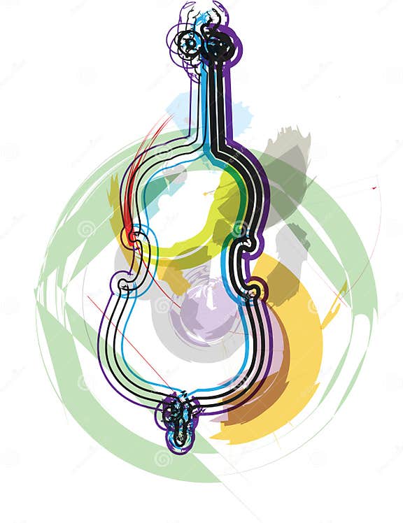 Abstract Music Instrument Illustration Stock Vector - Illustration of ...