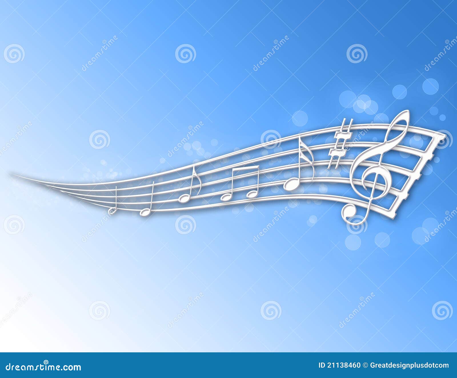 Abstract Music Notes! stock illustration. Illustration of class - 21138460