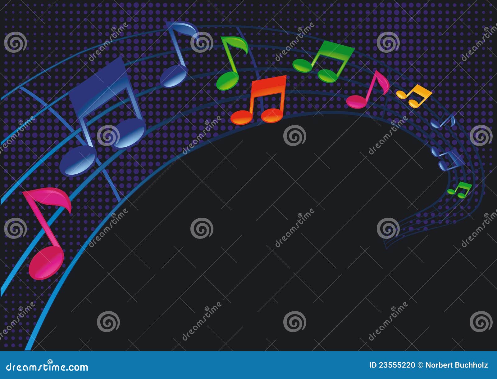 Abstract music notes stock vector. Illustration of pattern - 23555220