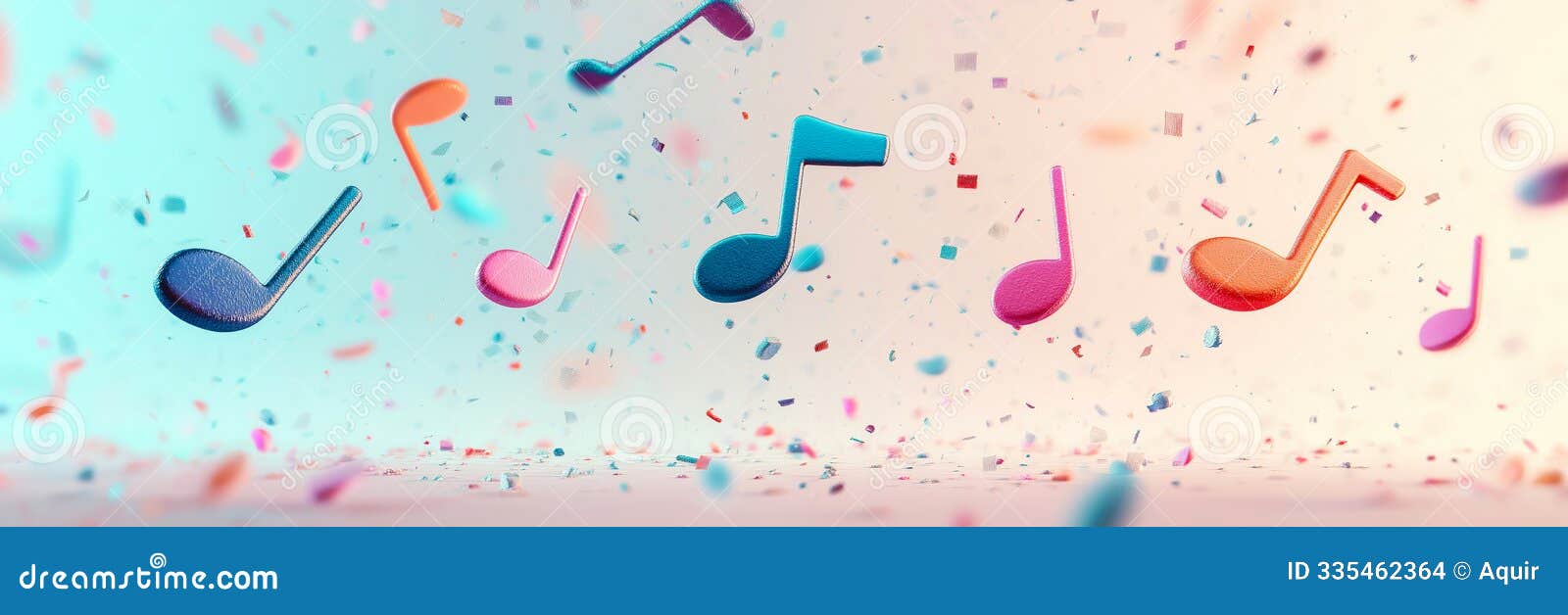 Floating Musical Notes. Abstract Music Notes Background Stock ...