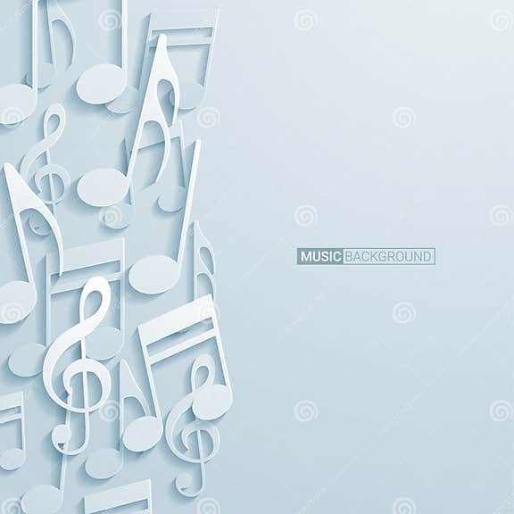 Abstract Music Notes Design for Music Background Stock Vector ...