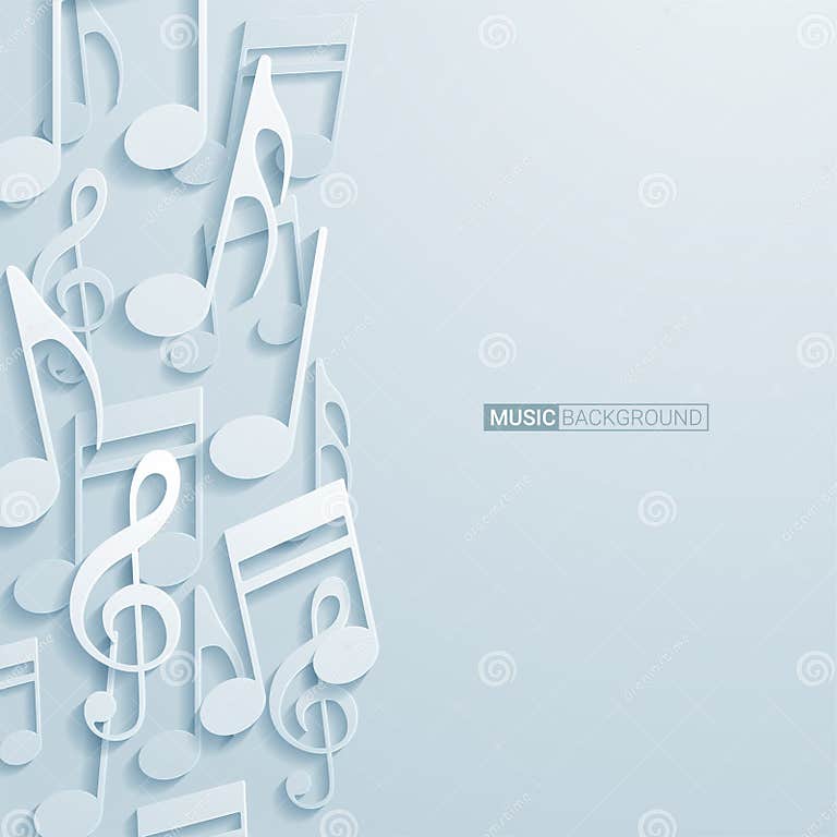 Abstract Music Notes Design for Music Background Stock Vector ...