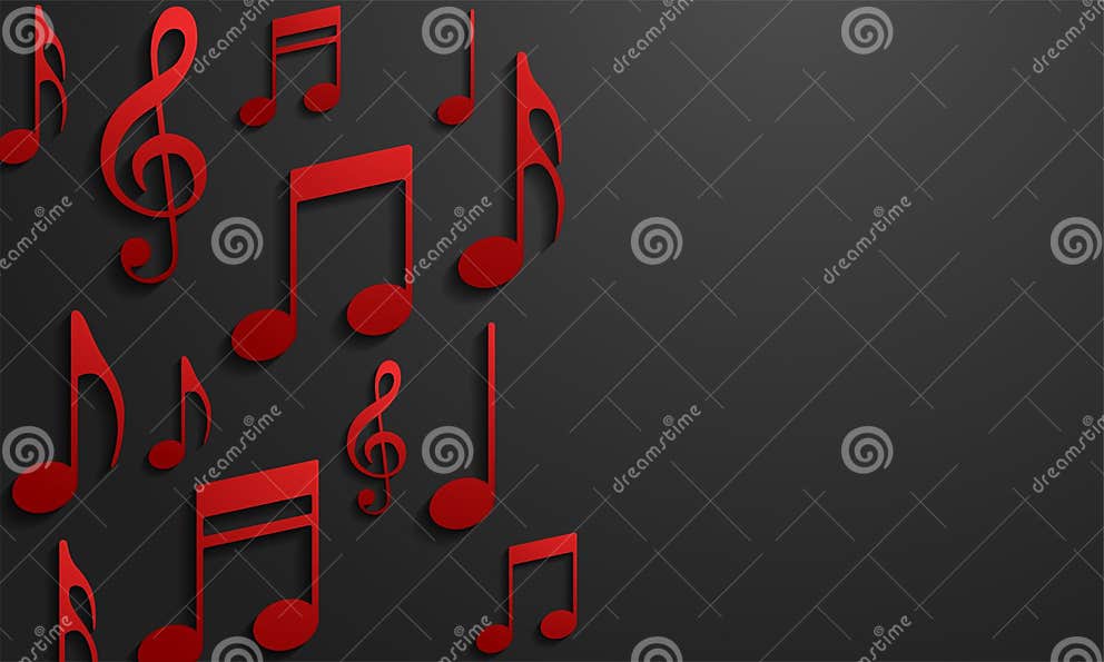 Abstract Music Notes Design for Music Background Stock Vector ...
