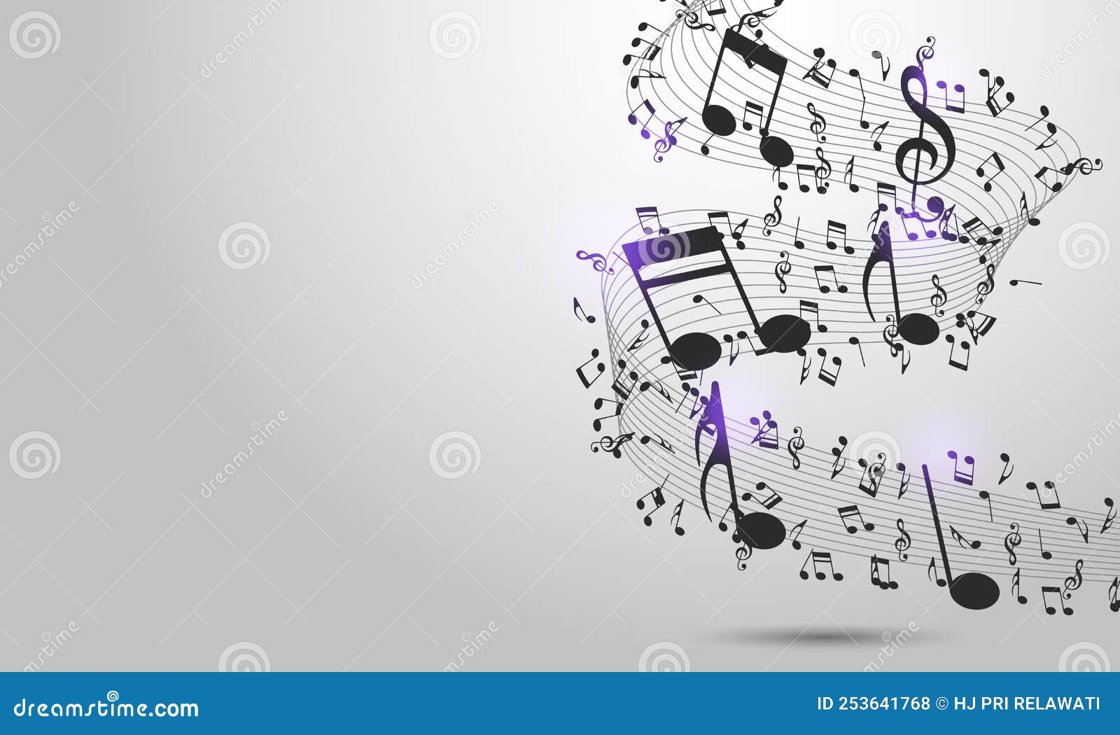 Abstract Music Notes Design for Music Background Stock Vector ...