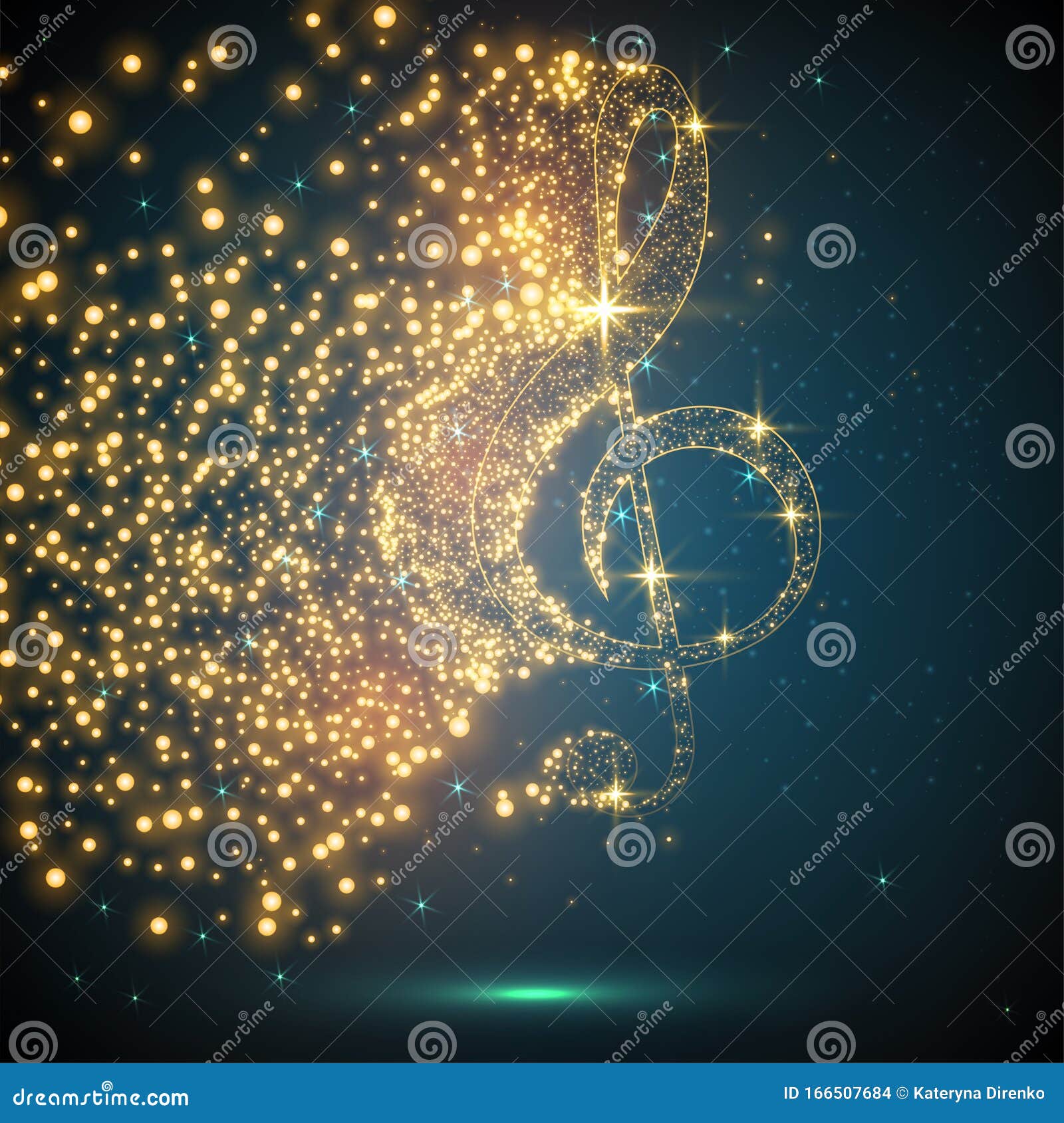 Abstract Music Notes Design for Music Background Use, Vector ...