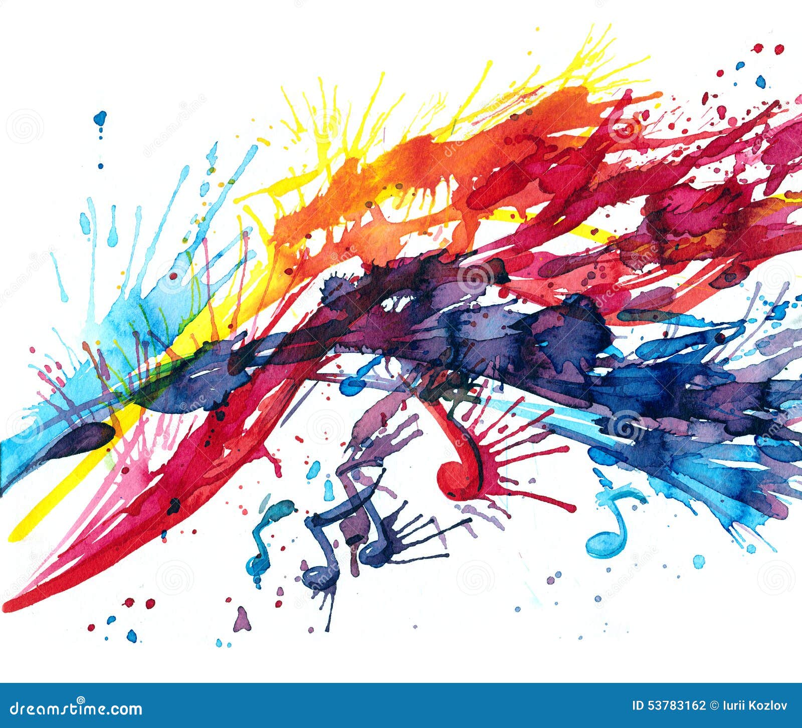 Abstract music stock illustration. Illustration of motion - 53783162
