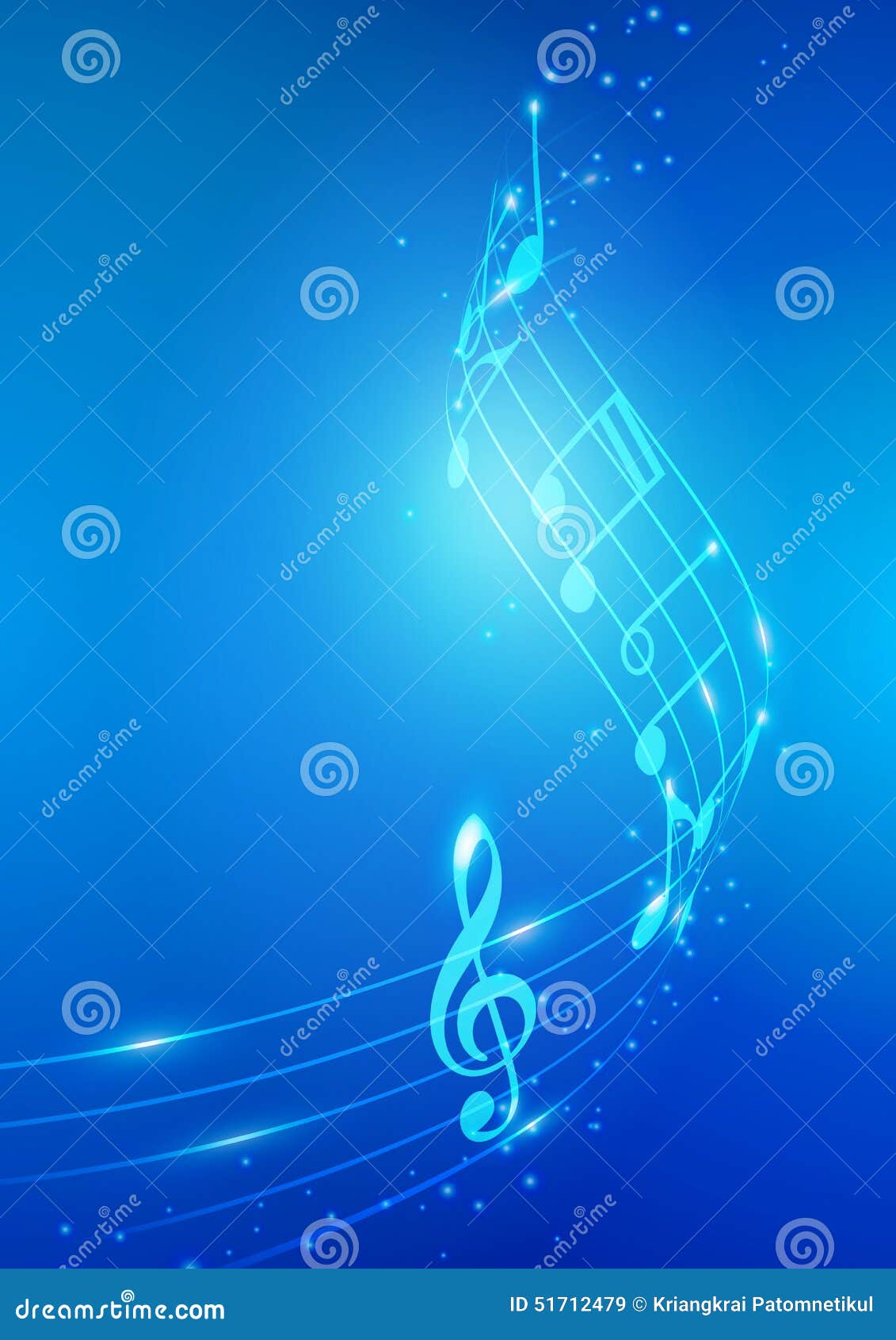 Abstract Music Notes Vector Background Stock Vector - Illustration of ...