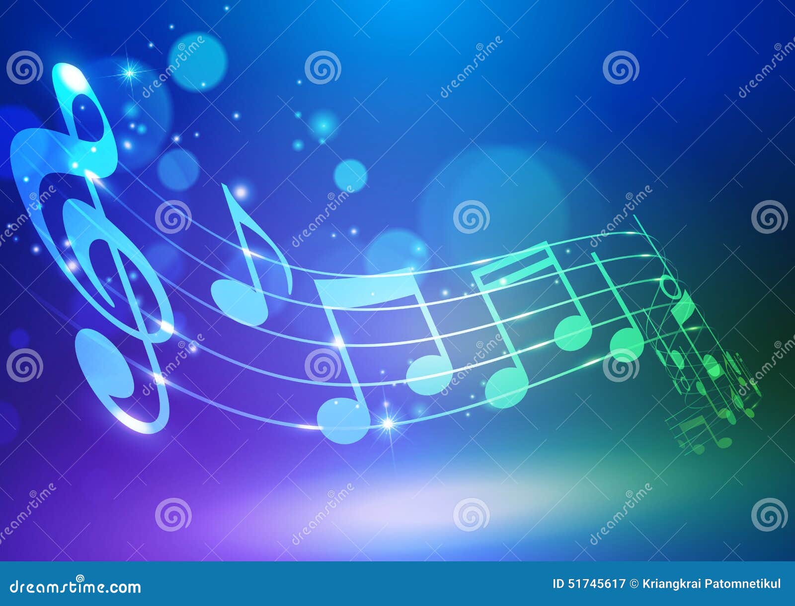 Abstract Music Notes