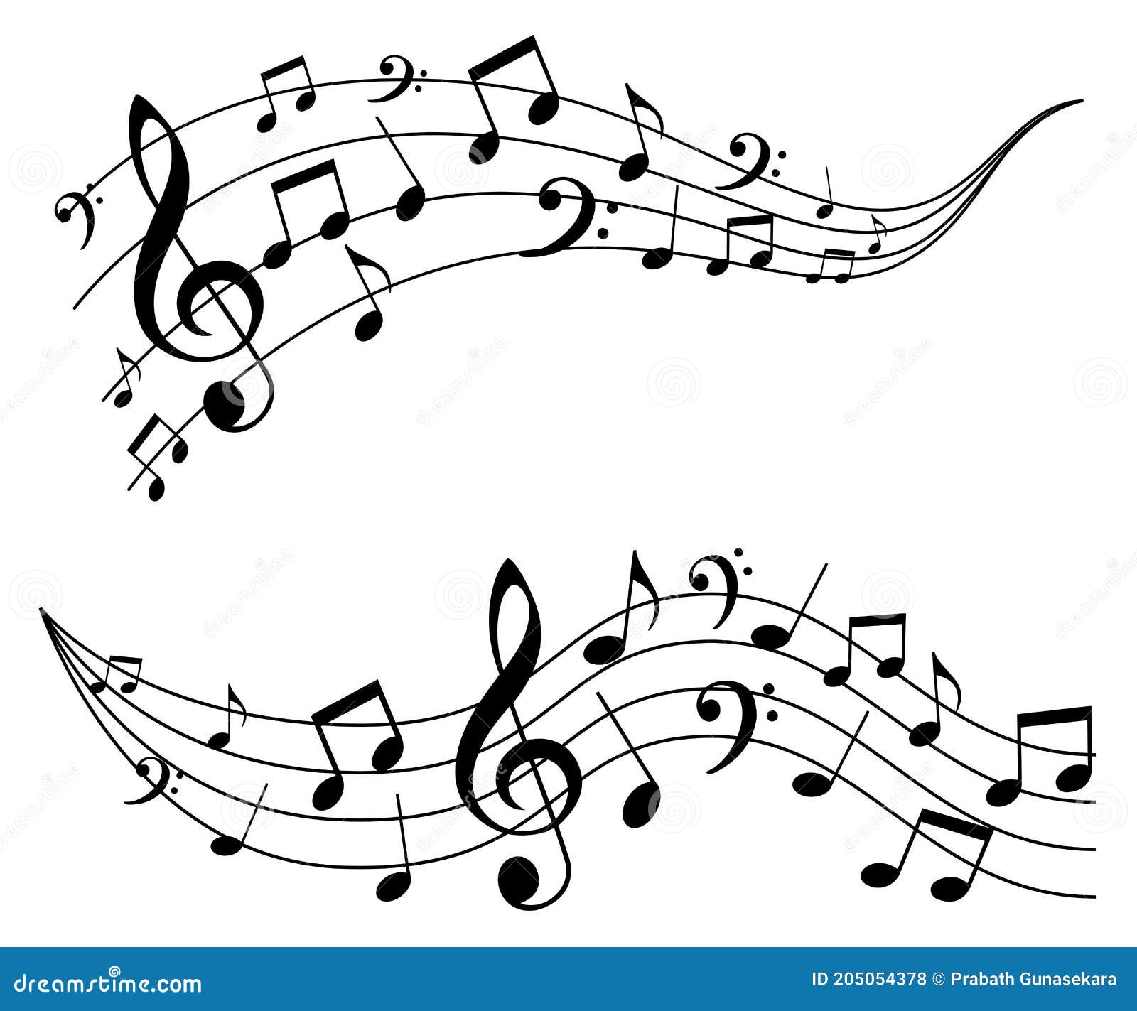 Music Notes Wave Signs Vector Isolated on White Background Stock Vector ... Music Notes Wave Signs Vector Isolated on White Background Stock Vector ...