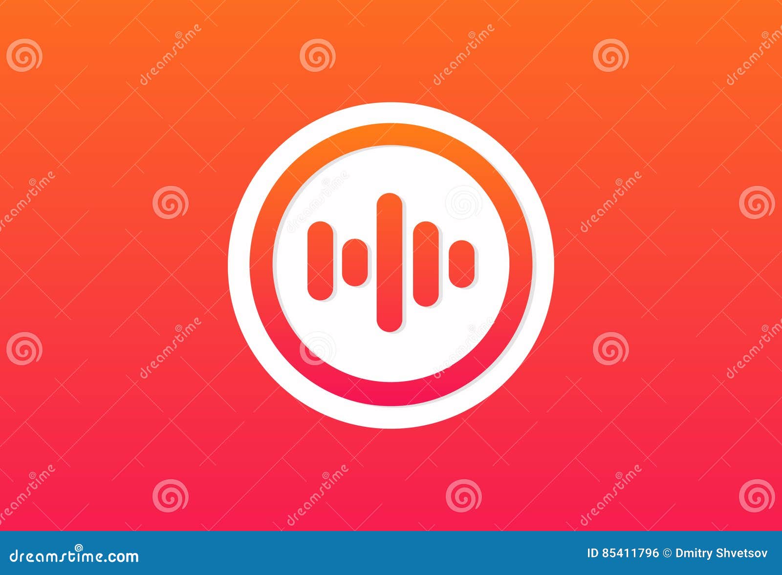 Abstract Music Poster Volume Sign Vector Design Stock Vector ...