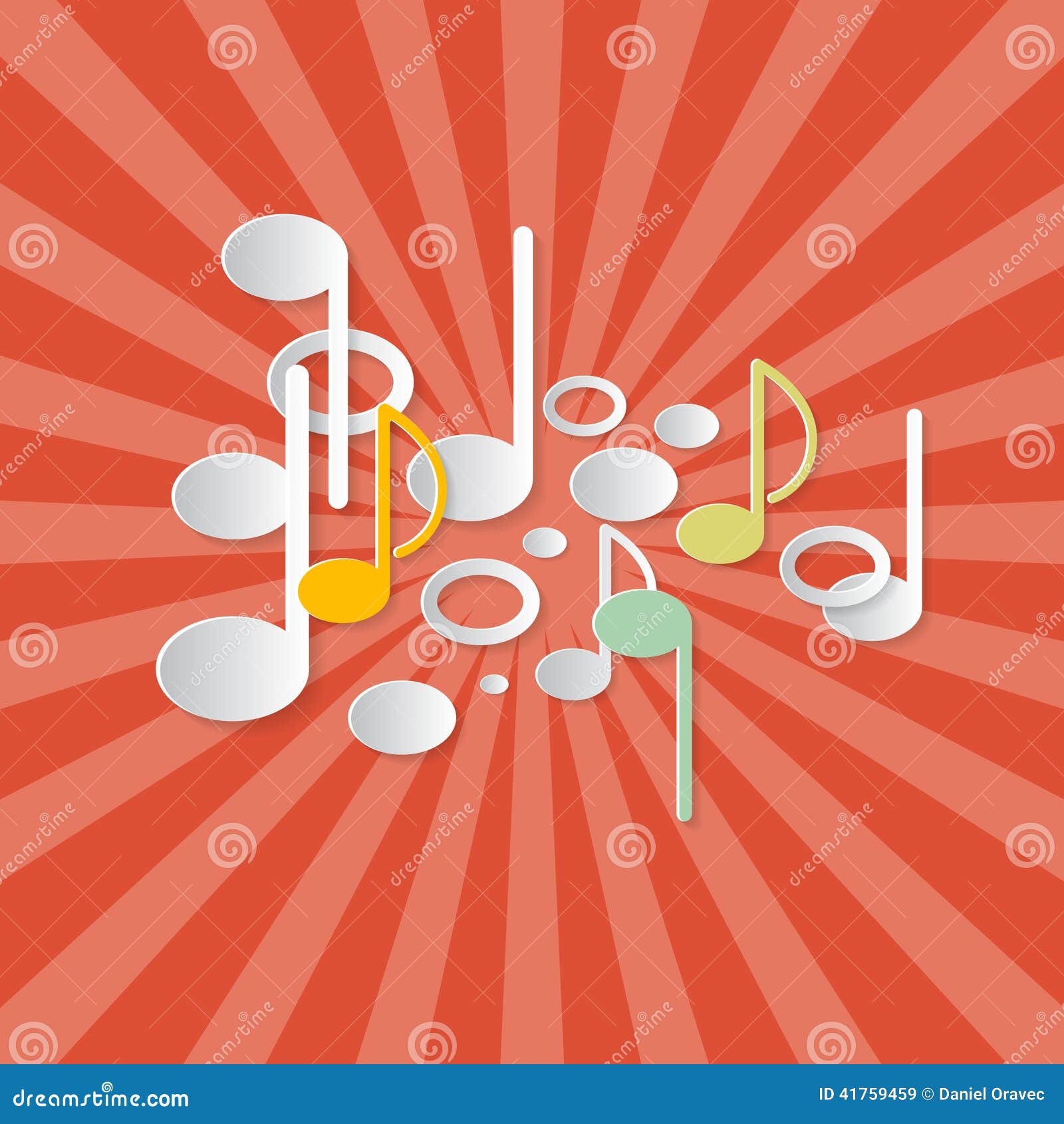 Abstract Music Retro Red Background Stock Vector - Illustration of ...