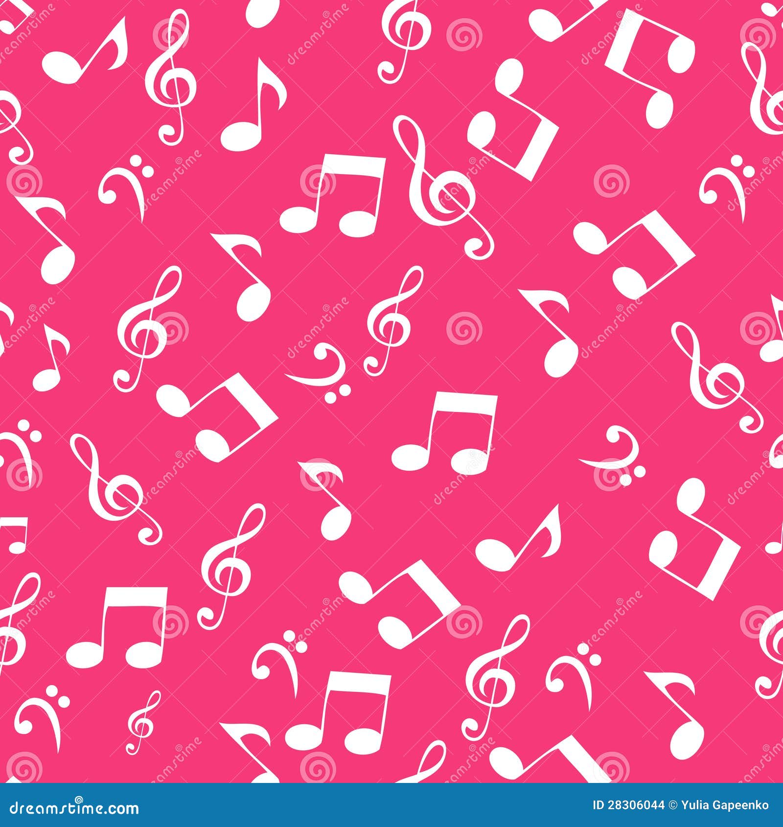 Abstract Music Seamless Pattern Background Vector Stock Vector ...