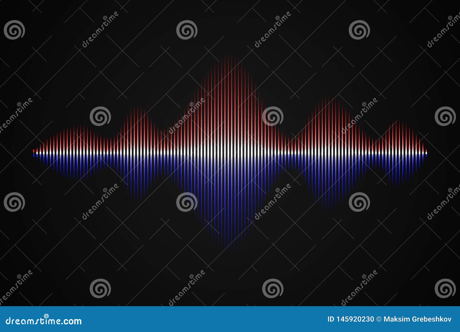 Abstract music sound wave stock illustration. Illustration of ...