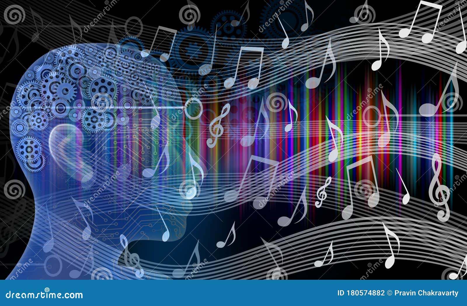Abstract Music Technology Background Hi-tech Communication Concept ...