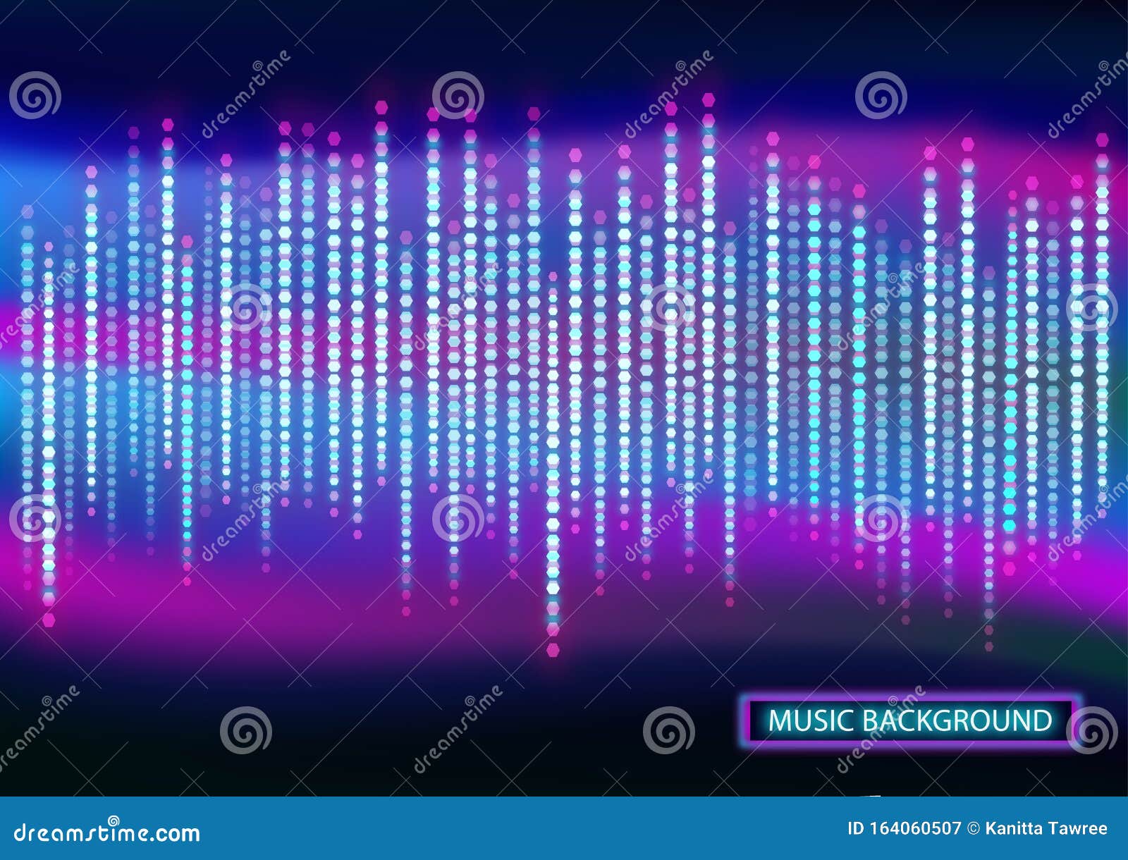 Abstract Music Wave Background. Stock Vector - Illustration of diagram ...