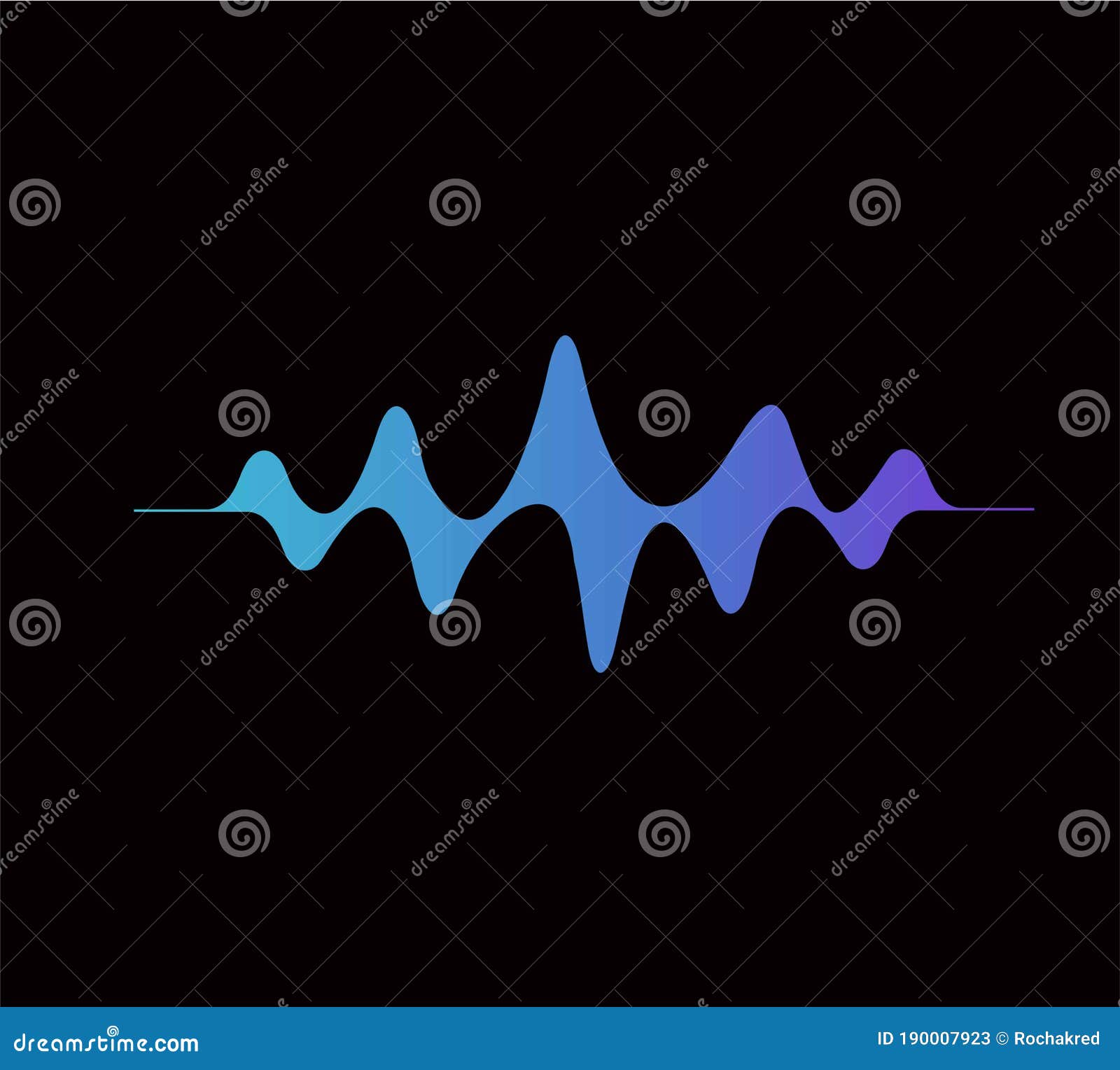 Abstract Music Wave Design for Music Background Use Stock Vector ...