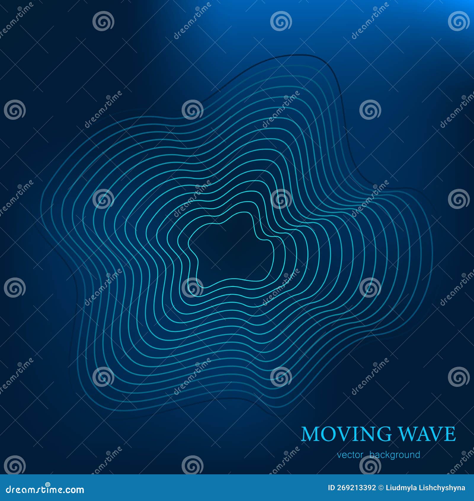 Abstract Music Wave Element for Design. Vector Illustration of Smooth ...