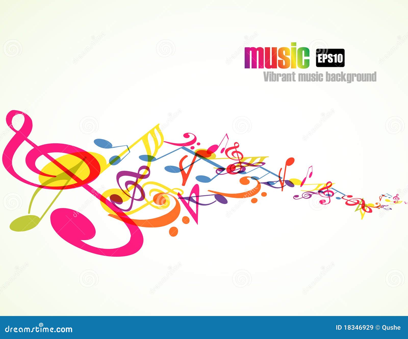 Music Clefs Radial Rainbow Pattern Cartoon Vector | CartoonDealer.com ...