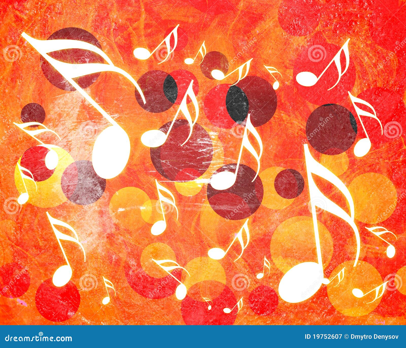 Abstract Musical Background Stock Illustration - Illustration of ...