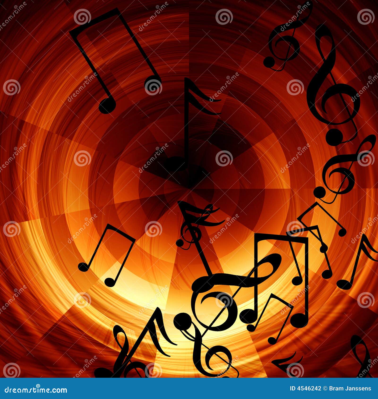 Abstract Musical Background Stock Illustration - Illustration of disco ...