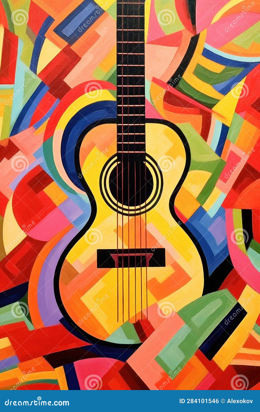 Abstract Musical Concept Artwork in Free Style Stock Illustration ...