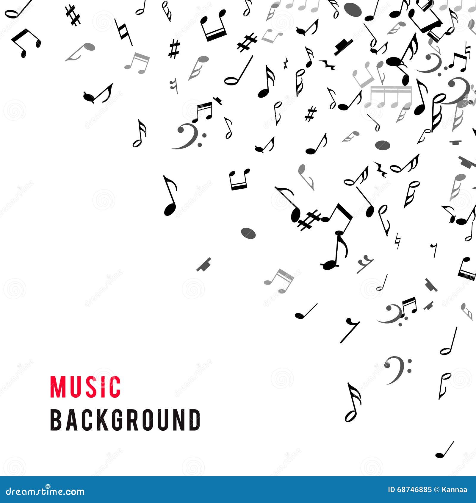 Musical Frame With Guitars, Piano Keys, Roses, Graphic Vector Black And ...