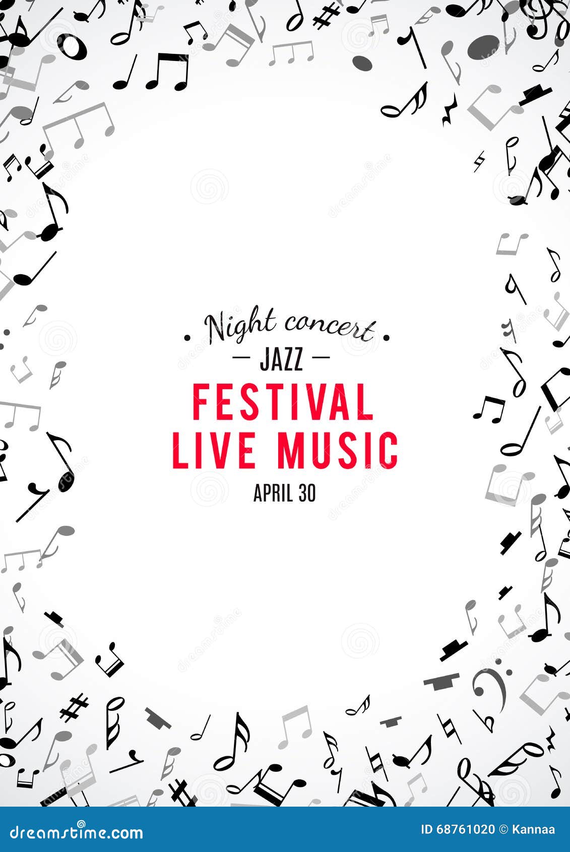 Musical Frame With Guitars, Piano Keys, Roses, Graphic Vector Black And ...