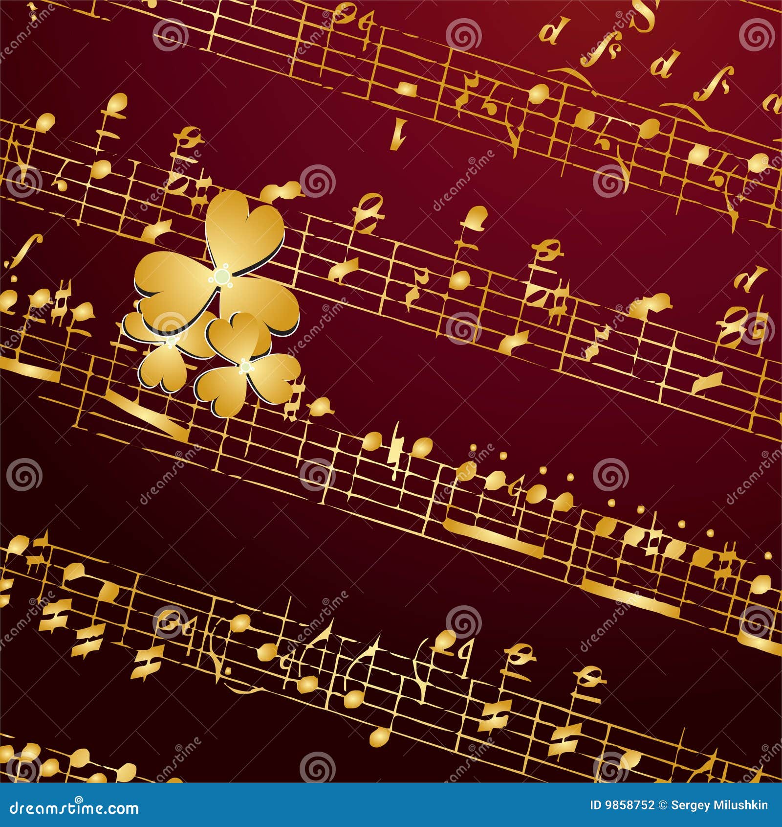 Abstract musical lines stock vector. Illustration of decoration - 9858752