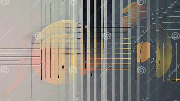 Abstract Musical Notation Artwork Stock Illustration - Illustration of ...