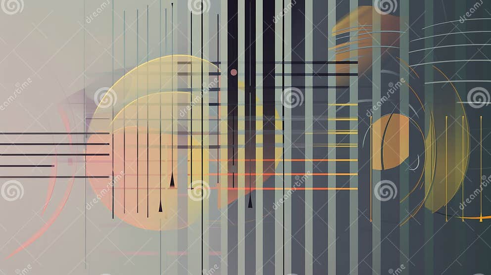 Abstract Musical Notation Artwork Stock Illustration - Illustration of ...