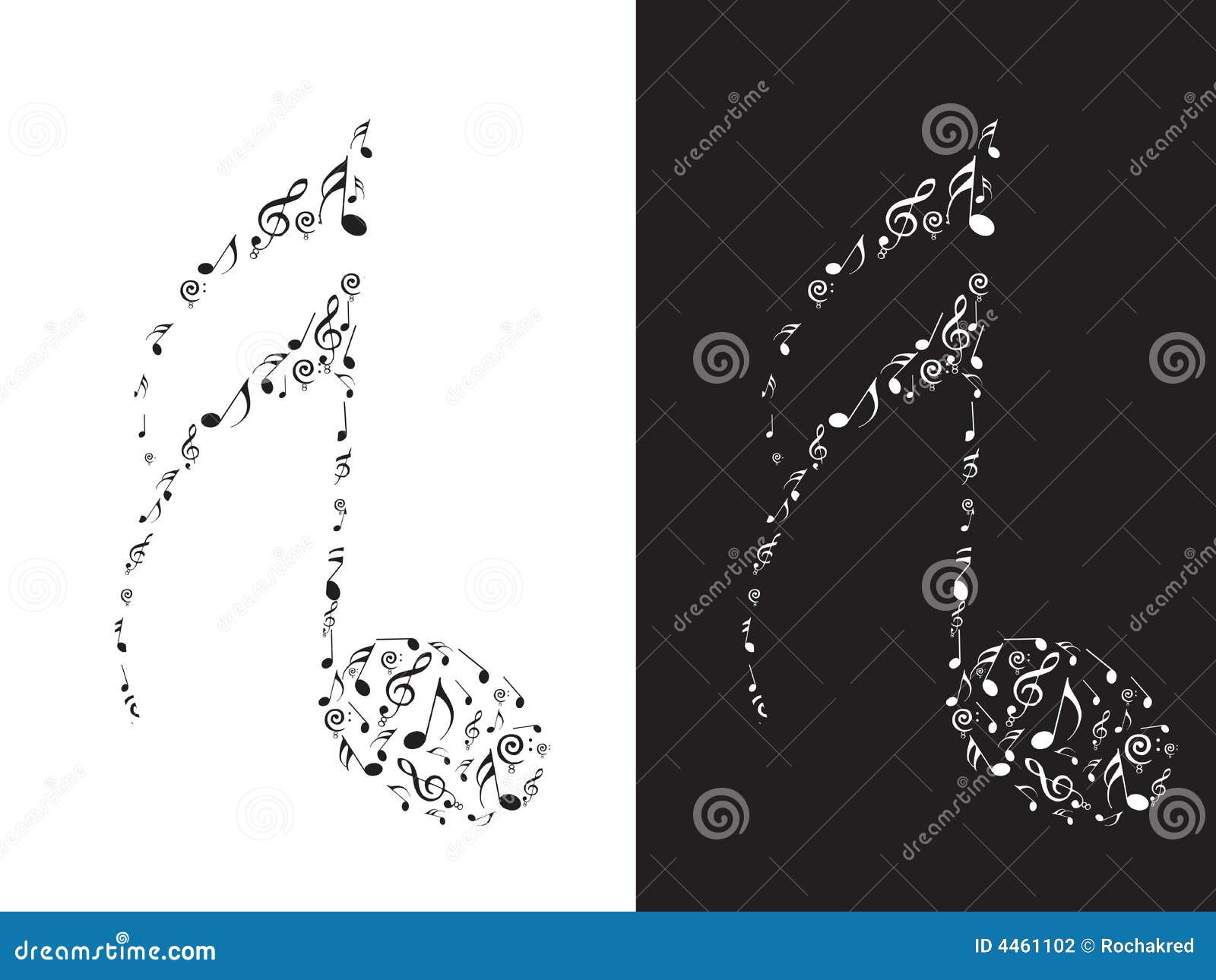 Abstract Musical notes stock vector. Illustration of leisure - 4461102