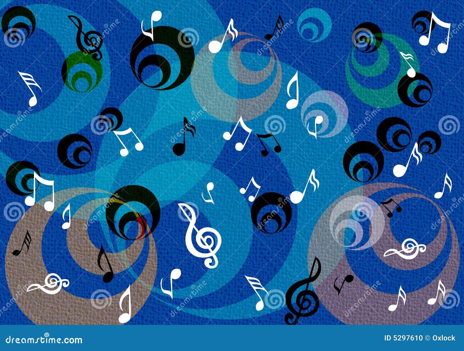 Abstract musical notes stock illustration. Illustration of abstract ...