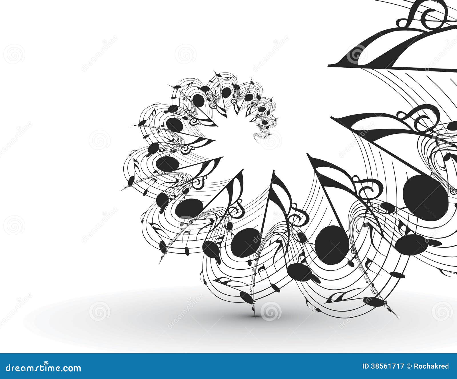 Abstract Musical Notes Background Stock Vector - Illustration of ...