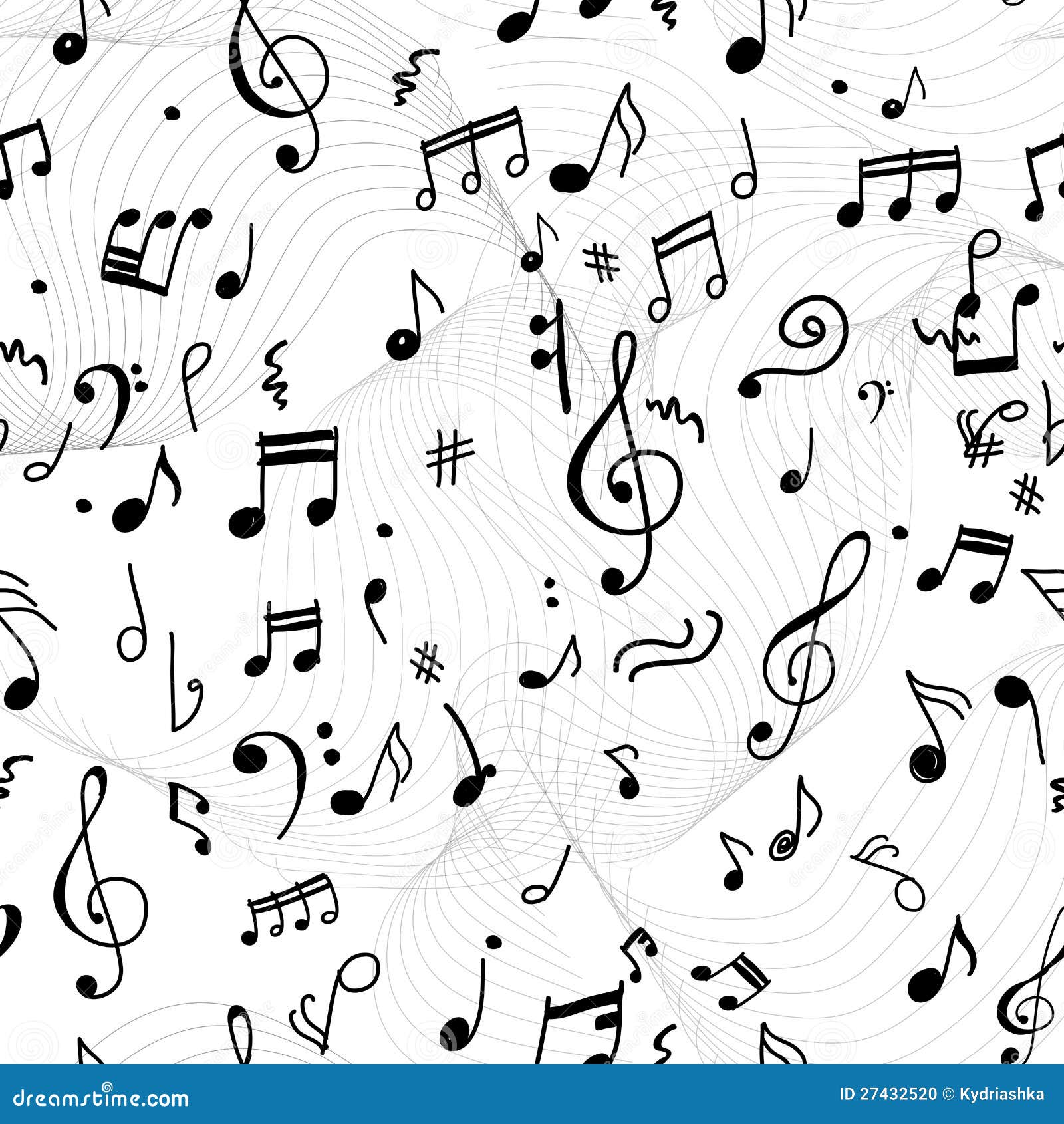 Abstract musical pattern stock vector. Illustration of decoration ...